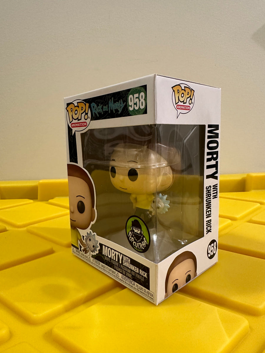 Morty With Shrunken Rick - Limited Edition Popcultcha Exclusive – Black ...
