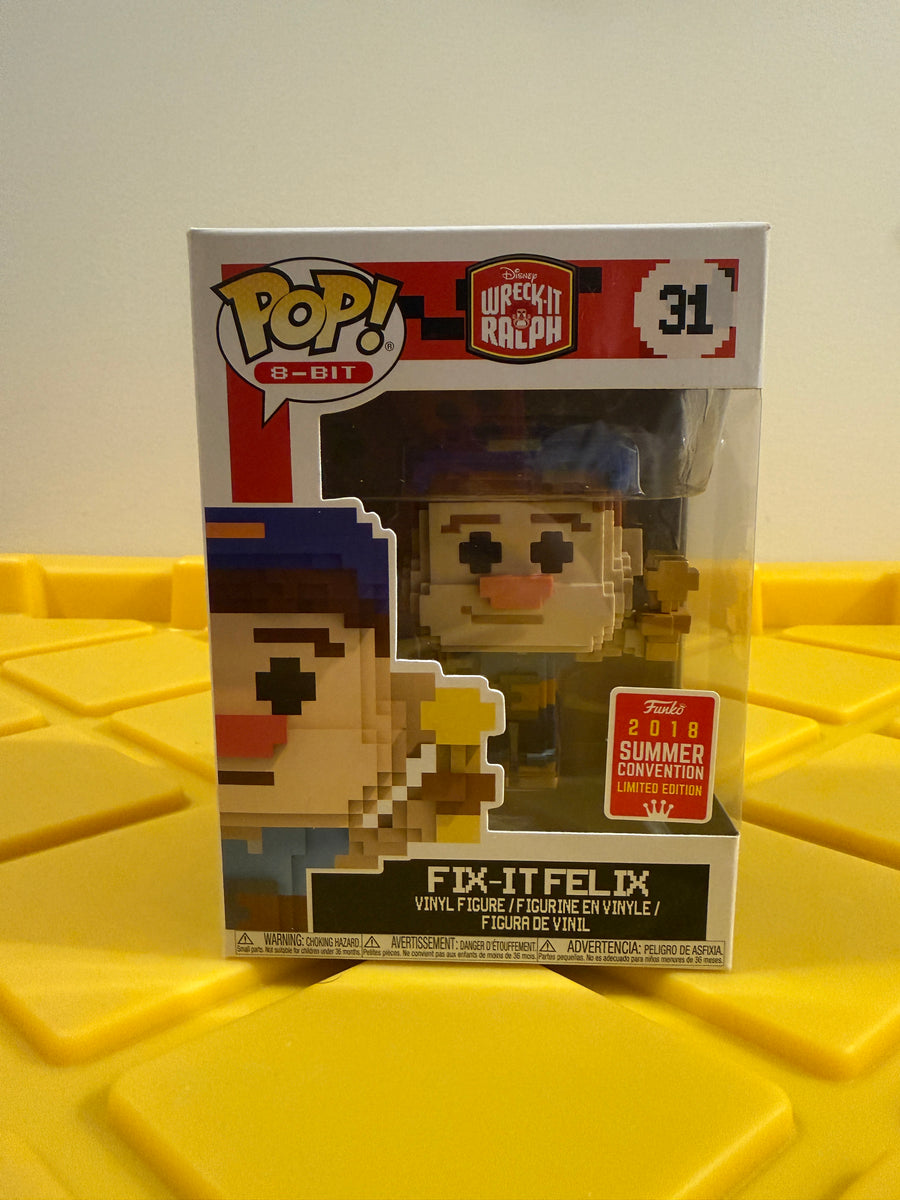 Funko POP! Fix-It Felix (8-Bit) - Limited Edition 2018 SDCC Exclusive ...