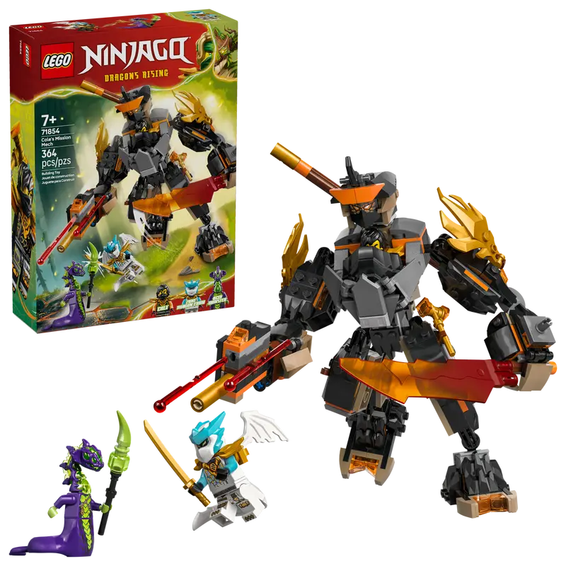 LEGO Cole's Mission Mech & Dragon Zane – Black Panther Collectables