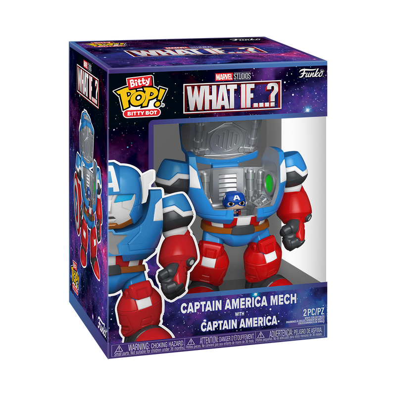 Bitty POP! Captain America Mech with Captain America (Bitty Bot) (Pre ...